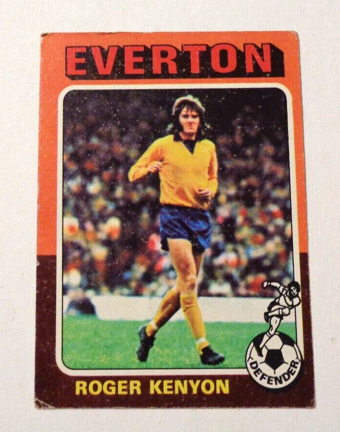 Topps 1975 #55 Everton - Roger Kenyon - English Football / Soccer | eBay
