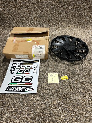 GENUINE GC Cooling 12″ Low Profile Pusher Fan – 12v 840 CFM | eBay