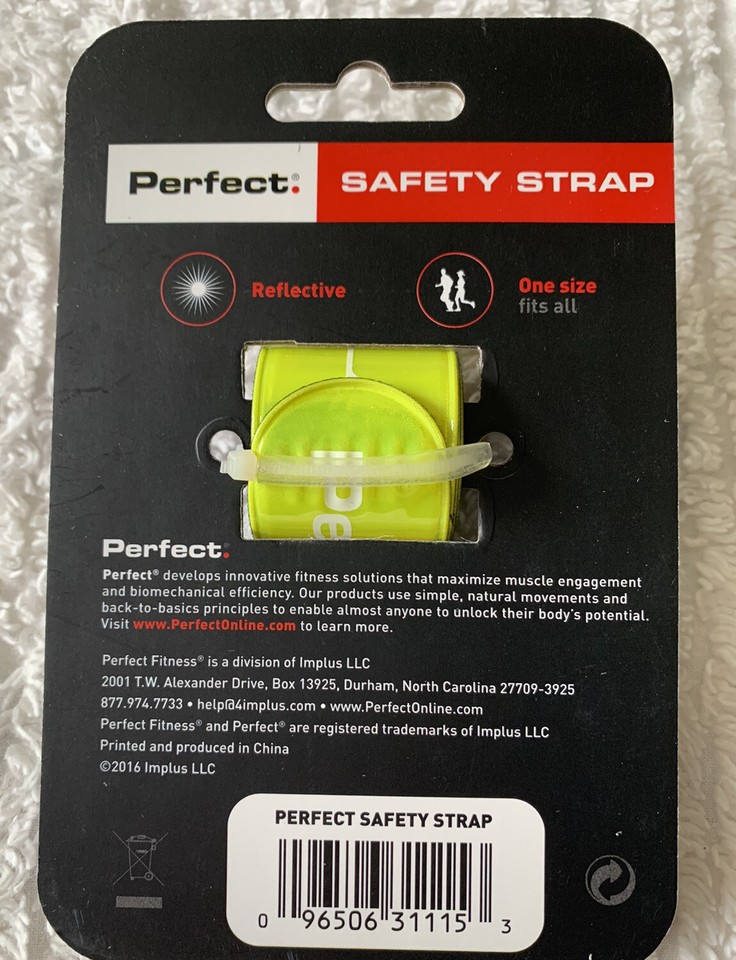 PERFECT: REFLECTIVE SAFETY STRAPS 2 PACK 1 SIZE FITS ALL ARM BAND WALK ...