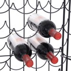 35 Bottle Large Metal Floor Freestanding Locking Wine Rack Jail ...