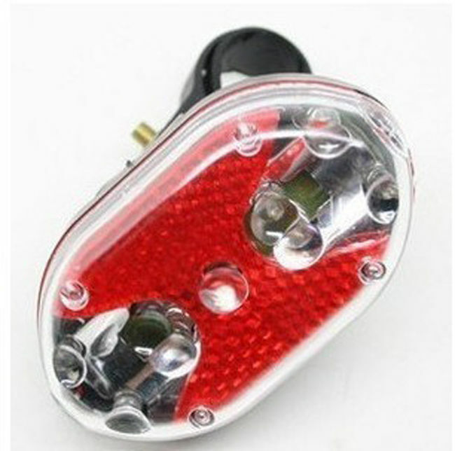 Waterproof 9 LED Bike Bicycle Rear Tail Light flashing 7 Modle Red ...
