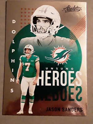 JASON SANDERS ~ 2021 Absolute Football ~ Unsung Heroes Insert #UH11 ...