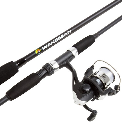 65in Fiberglass Fishing Rod & Reel Combo Medium Action Spinning ...