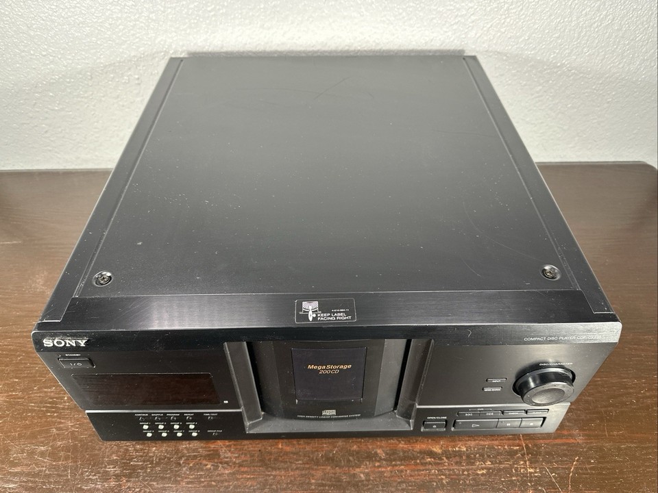 Sony CD Player CDP-CX235 Digital Mega Storage 200-Disc CD Carousel ...