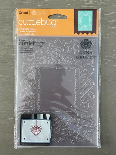 Cricut Cuttlebug Anna Griffin Embossing Folder, Calligraphy Frame | eBay