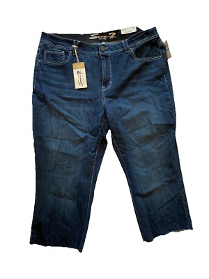 New Seven 7 High Rise Boot Cut Dark Wash Jeans Size 20W | eBay