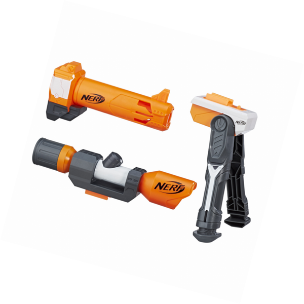 NERF Modulus Upgrade Kit Sniper Scope Long Range Barrel Bipod ...