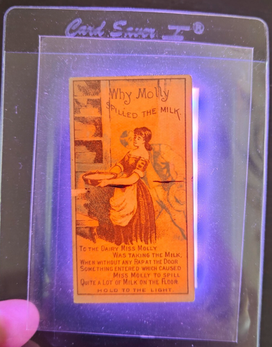 1889 N233 Magic Changing Cards Kinney Bros Molly Spilled the Milk ...