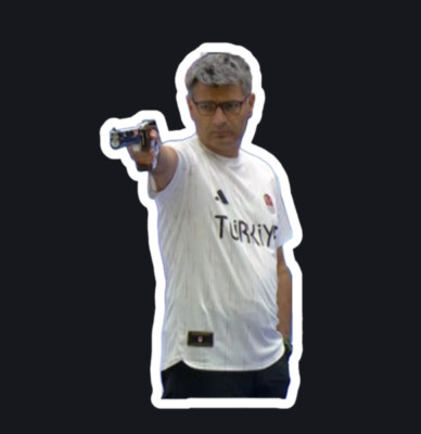 Turkish Hitman John Wick Olympic Shooter Yusuf Dikec Waterproof Sticker ...