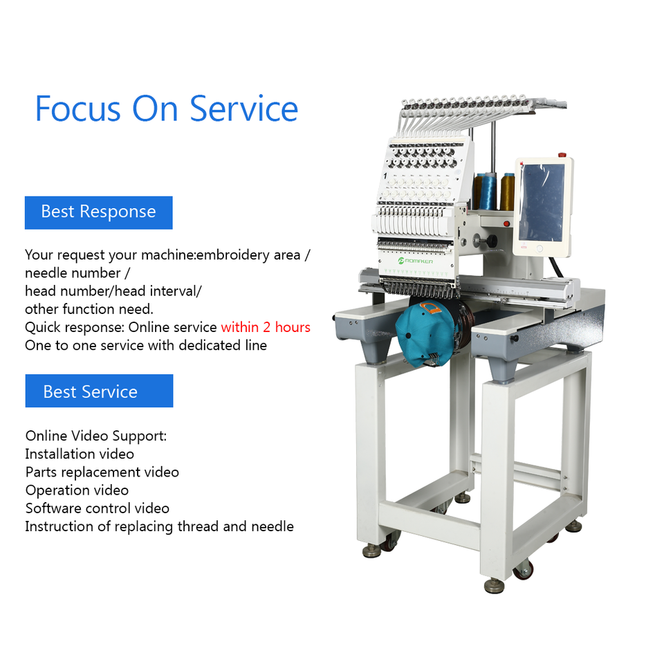 New Single Head 12/15 Needles Embroidery Machine 220v | eBay