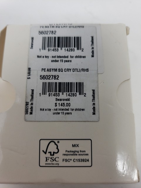 Swarovski Millenia Drop Earrings Asymmetrical Set White Rhodium 5602782 ...