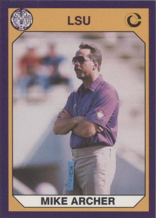 1990 Collegiate Collection LSU Tigers - Mike Archer #12 (RC) for sale ...