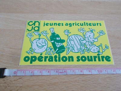 Sticker Cnja - Young Farmers - Operation Sourire | eBay
