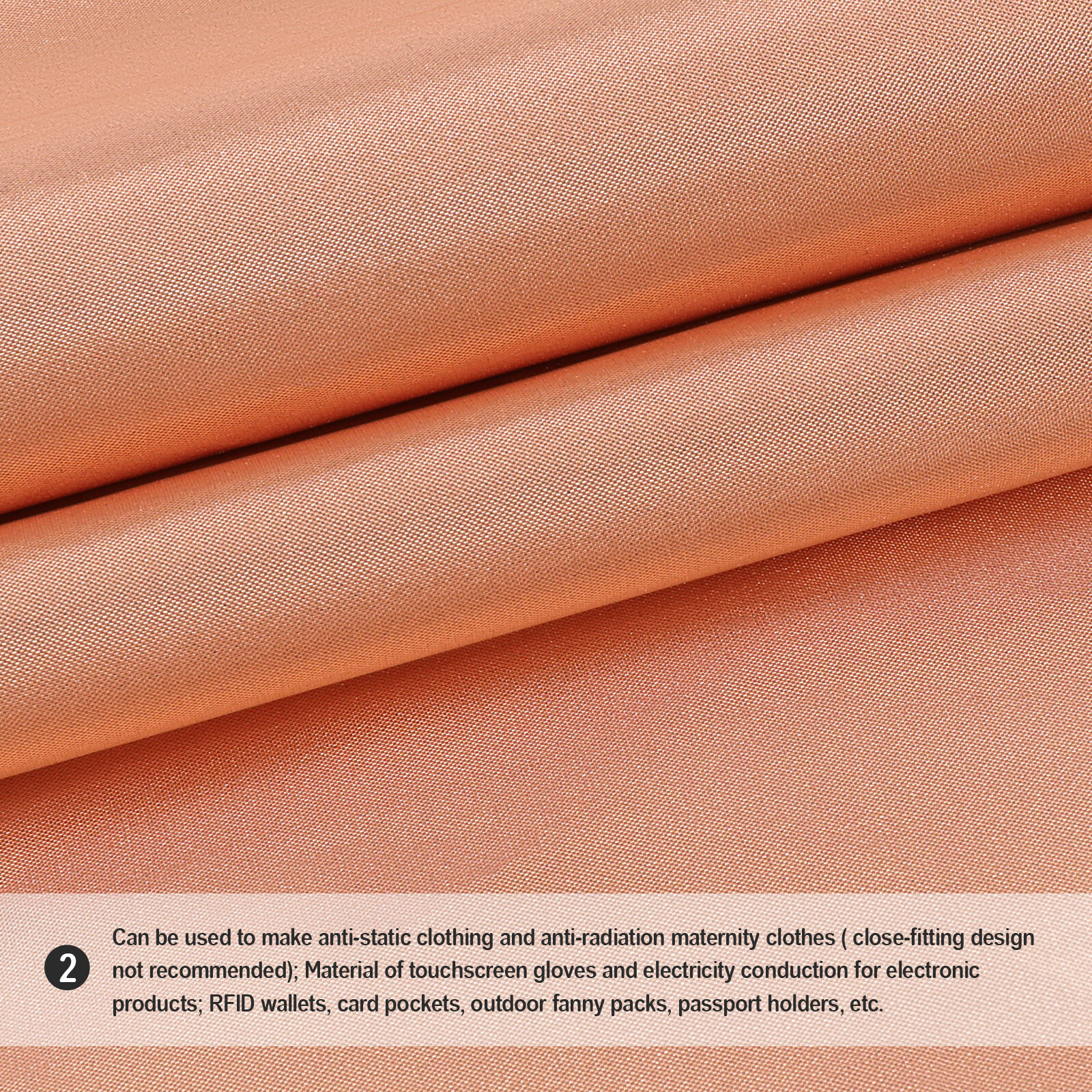 Copper Faraday Fabric EMF/EMI Protection Fabric Radiation Proof Signal ...