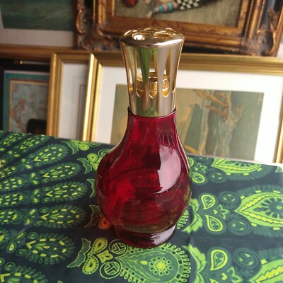 Lampe Berger Oil Diffuser Red Glass w/ Gold Top Paris France | eBay