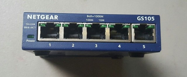 NETGEAR Gs105 ProSafe 5 Port Gigabit Switch GS105V5 for sale online | eBay