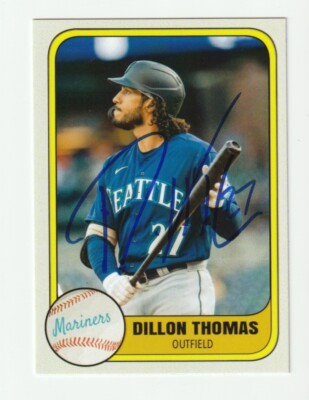 Dillon Thomas Signed Baseball Card Auto Seattle Mariners Autograph COA ...