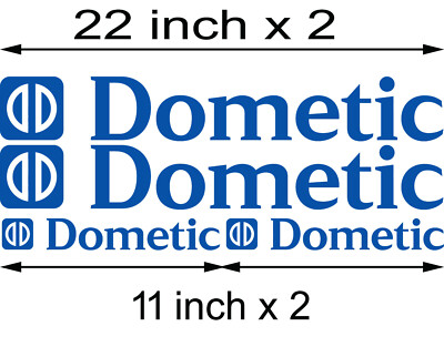 DOMETIC CARAVAN / MOTORHOME DECALS STICKERS 22 inch x 2 11 inch x 2 ...