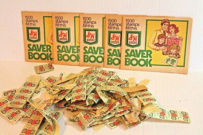 S&H Green Stamps Quick Saver Books LOT of 5 with Loose Stamps | eBay