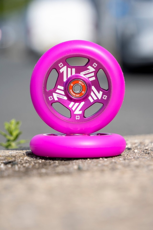 CORE 110mm Stunt Scooter Wheel ABEC 9 Bearings Hollow Alloy PU - 30 ...