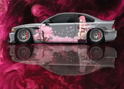 Itasha Custom Car Decals; Anime Inspired Car Decals; Itasha Side Decal ...