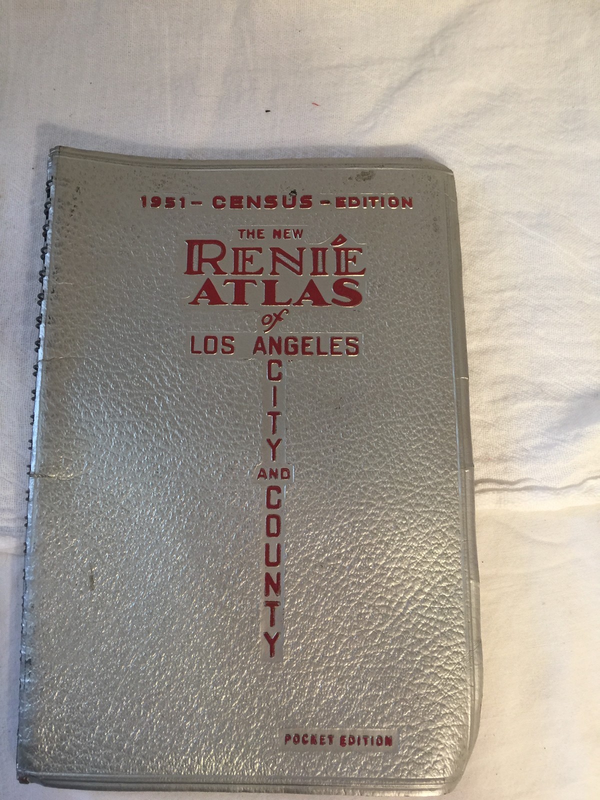 Era 1951 CENSUS Edition~"The NEW RENIE ATLAS of LOS ANGELES"~City ...
