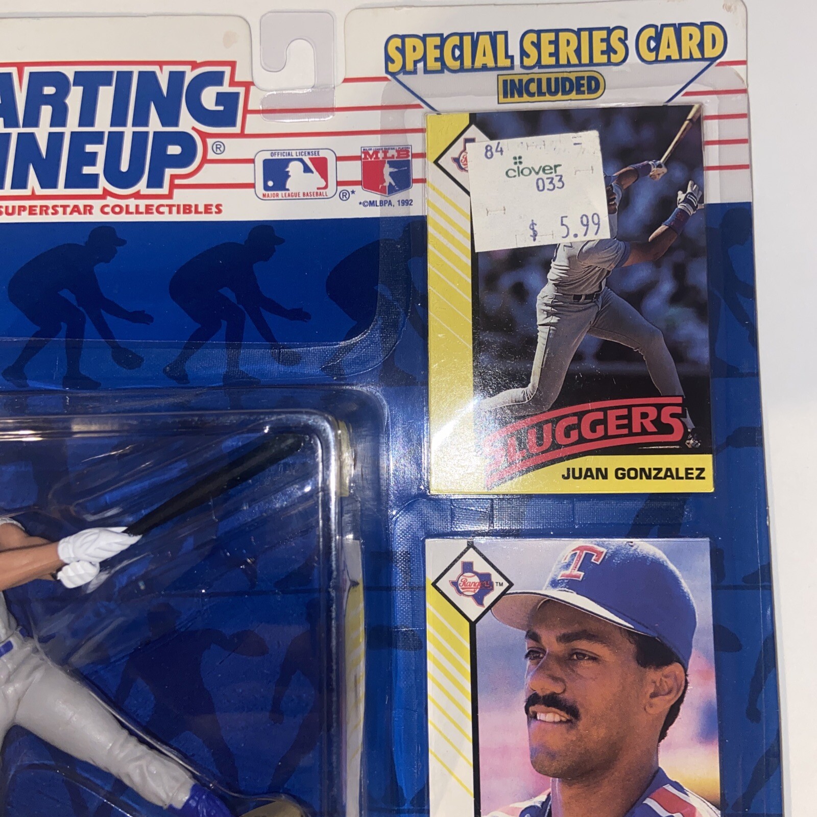 1993 Juan Gonzalez Kenner Texas Rangers Starting Lineup Factory for ...