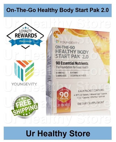 Youngevity On The Go Healthy Body Start Pak 2.0 30ct - Complete Health ...