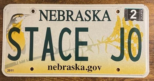 STACE JO Vanity License Plate Staci Stacey Stacy | eBay