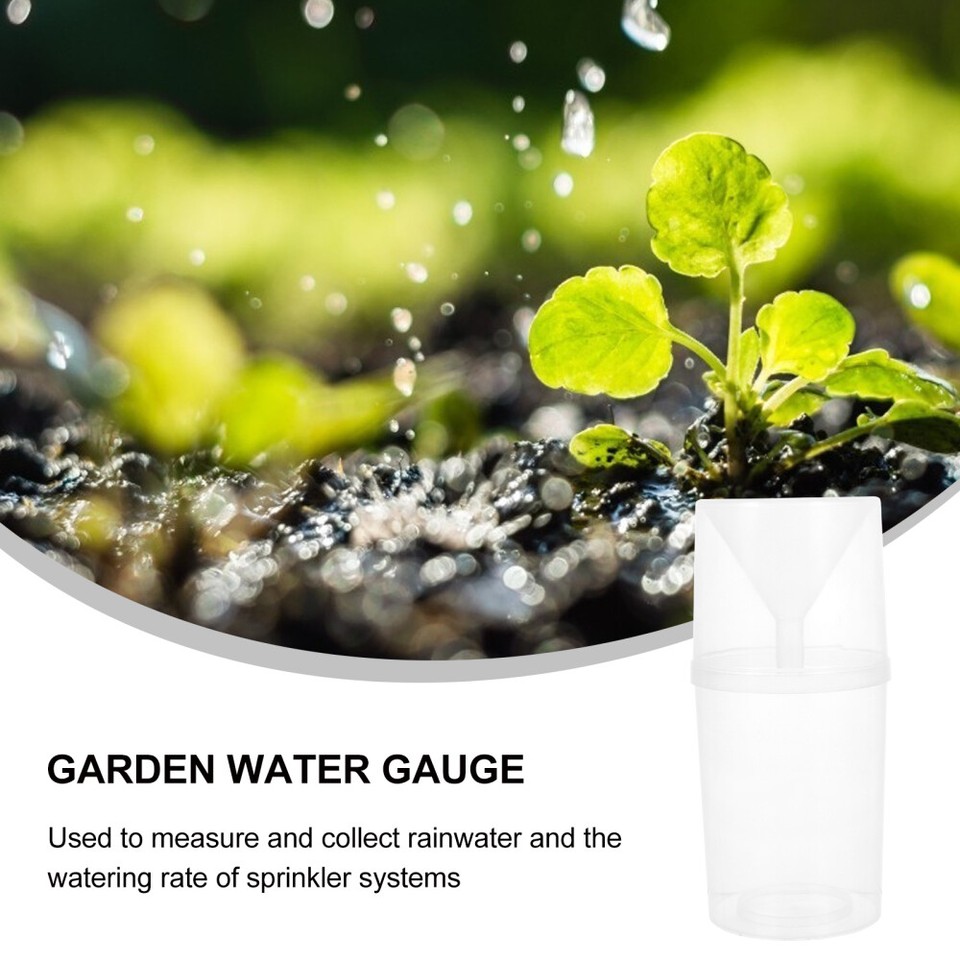 Rain Gauge Outdoor Plastic Rain Measuring Cup Accurate Rain Meter | eBay