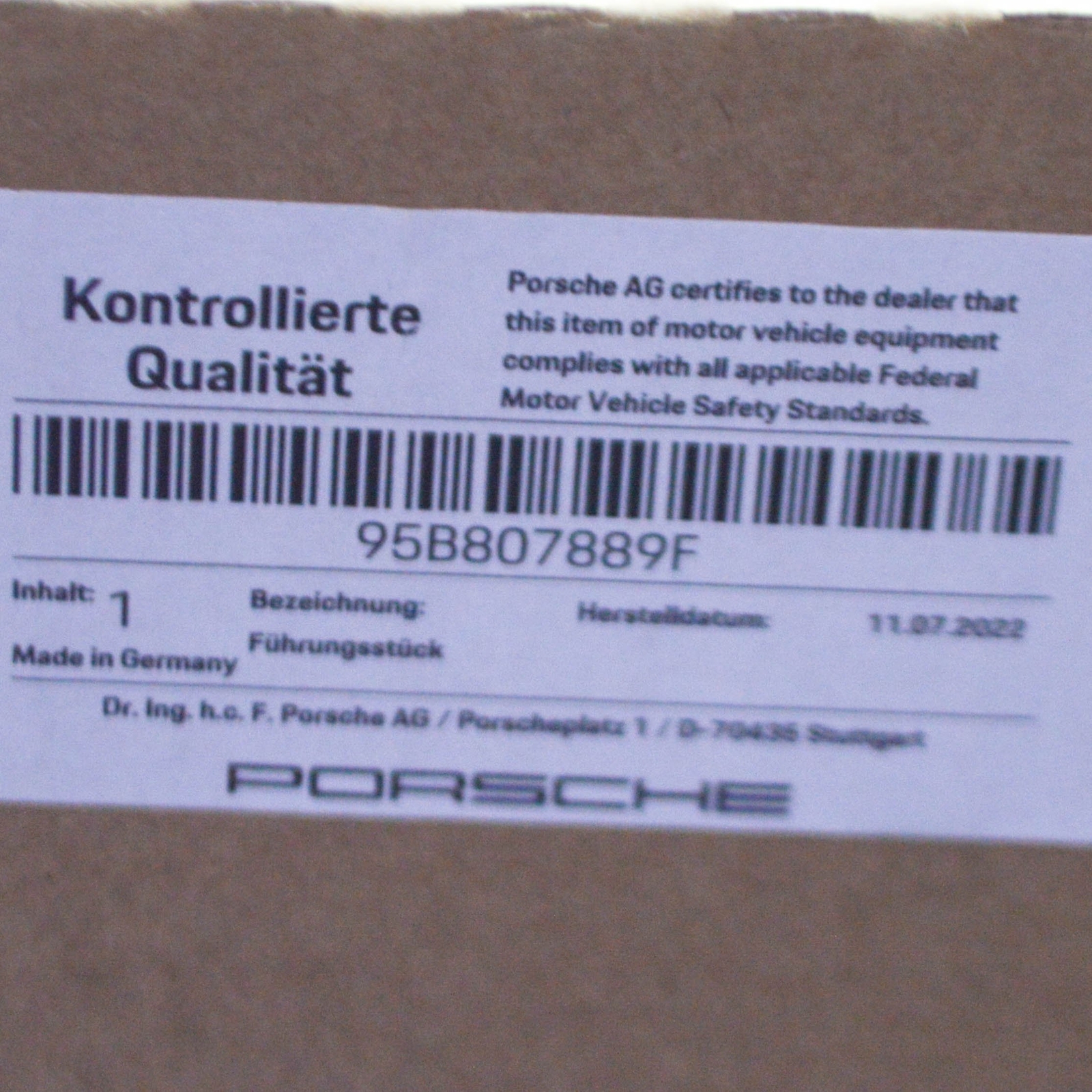 PORSCHE MACAN 95B.2 Front Left Radiator Bracket 95B807889F NEW GENUINE ...