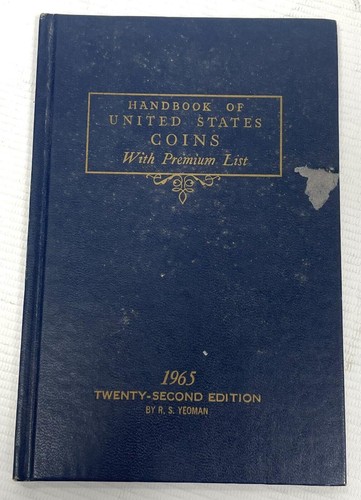 1965 Edition Handbook of United Stated Coins Book Reference with ...