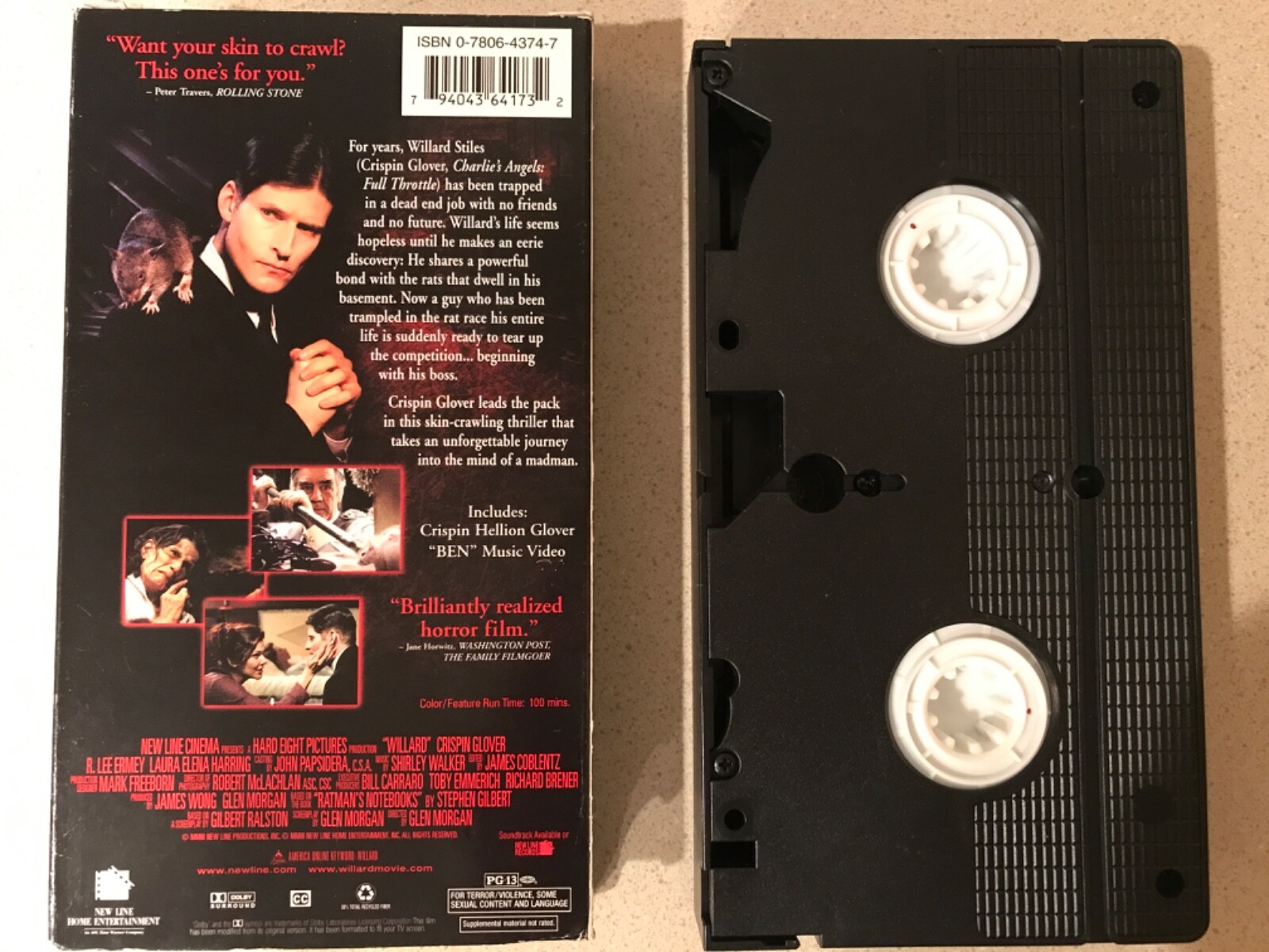 Willard (VHS, 2003) Crispin Glover, R. Lee Ermey | eBay