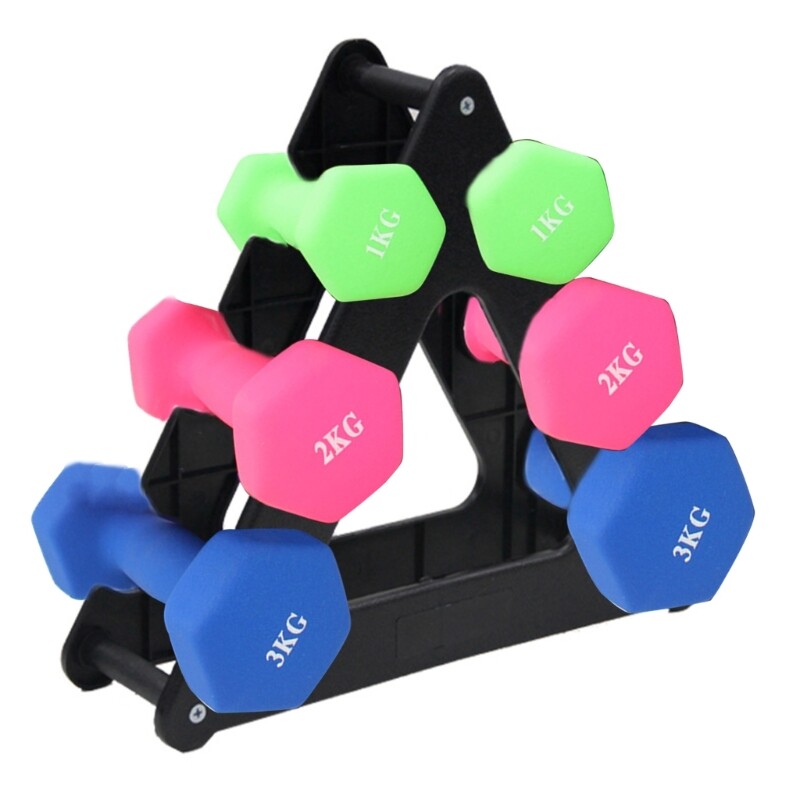 Practical Dumbbell Rack Small Dumbbells 3 Dumbbell Holder for Gym | eBay