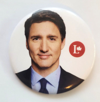 Official Justin Trudeau 2019 election pin button - Liberal Party Canada ...