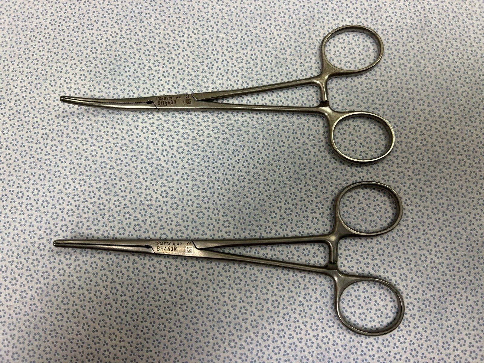 Set of 2 Aesculap BH443R Artery Forceps Rochester-Pean 160mm Flat ...