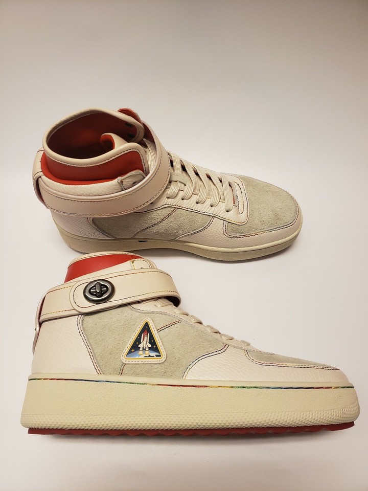 Coach NASA Space Collection Spaceship Beige Hi Top Sneakers G1013 Size ...