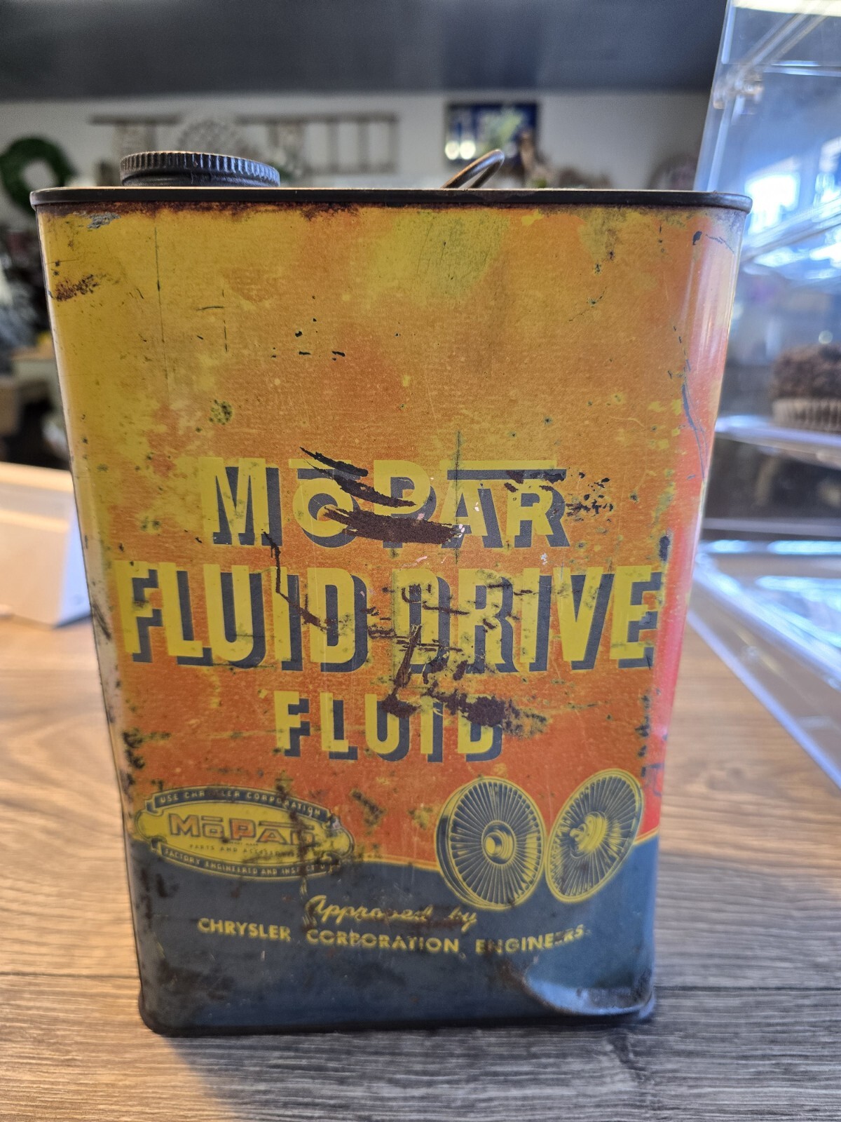 Vintage Mopar "Fluid Drive Fluid" 1 Gallon Full Can Chrysler ...