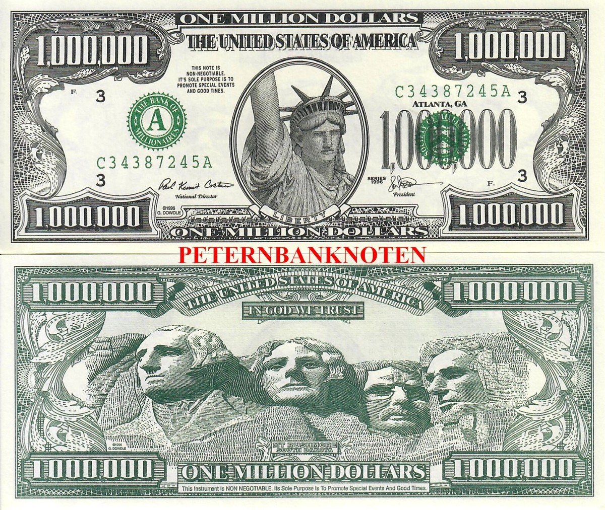 100000000 Dollar Bill