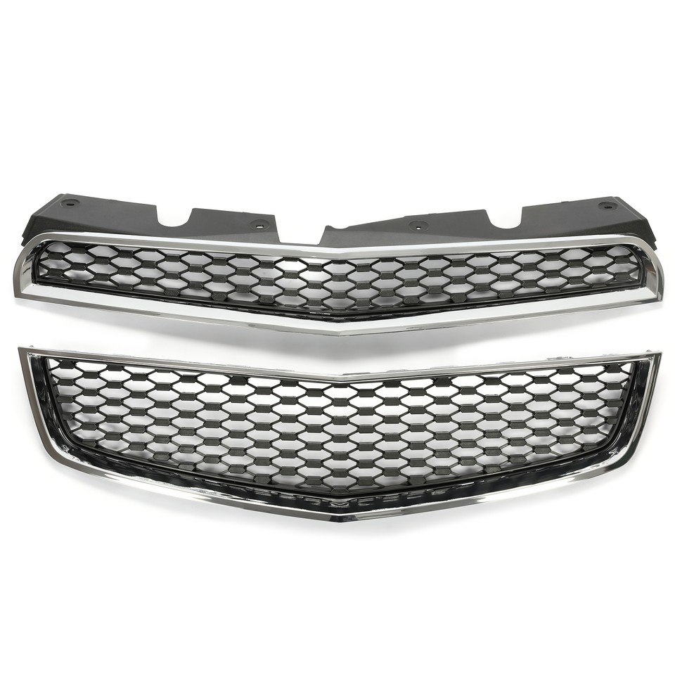 Bumper grille Assembly For 2010-2015 Chevrolet Equinox Models w/Chrome ...