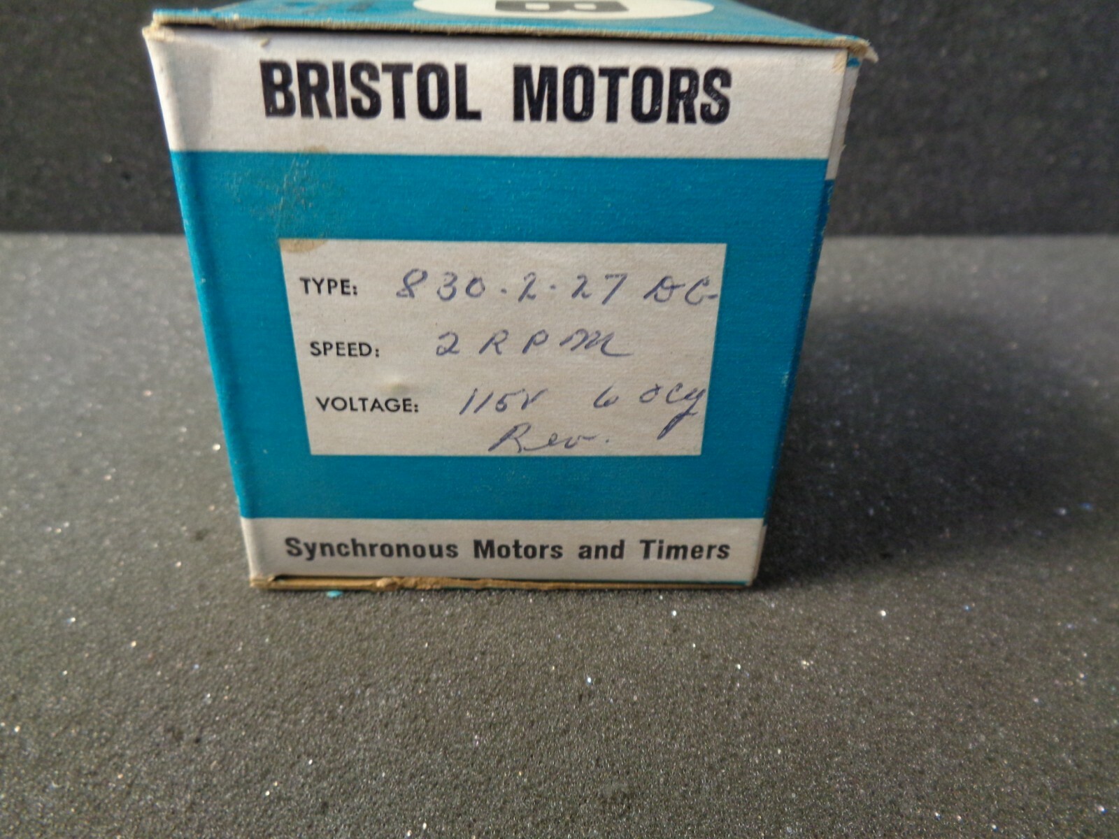 Bristol Saybrook 830-2-27-DG Stepper Motor 2 RPM 115V 60Cy | eBay