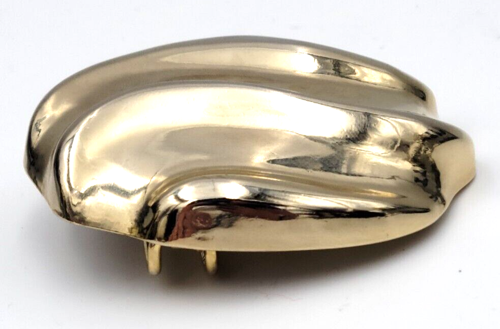 Vintage Fashion Belt Buckle Womens Goldtone Metal Large Statement ...