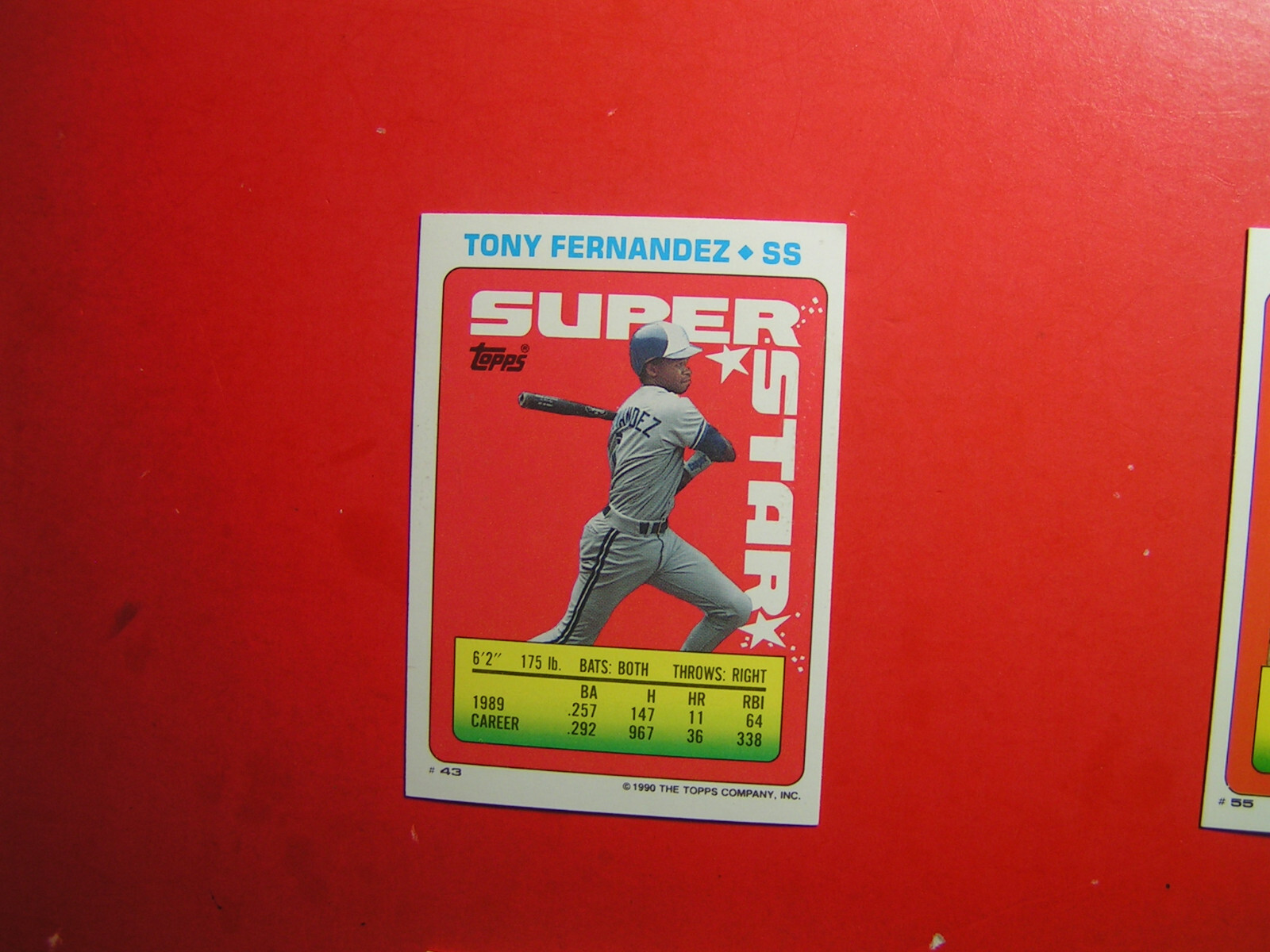 1990 Topps Super Star Mini Lot of 6 baseball cards. Canseco Fisk Gaetti ...