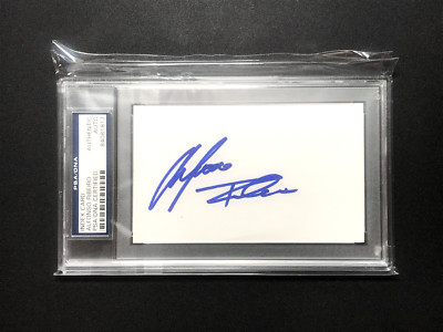 Alfonso Ribeiro Signed Autographed Index Card PSA Slab Fresh Prince of ...