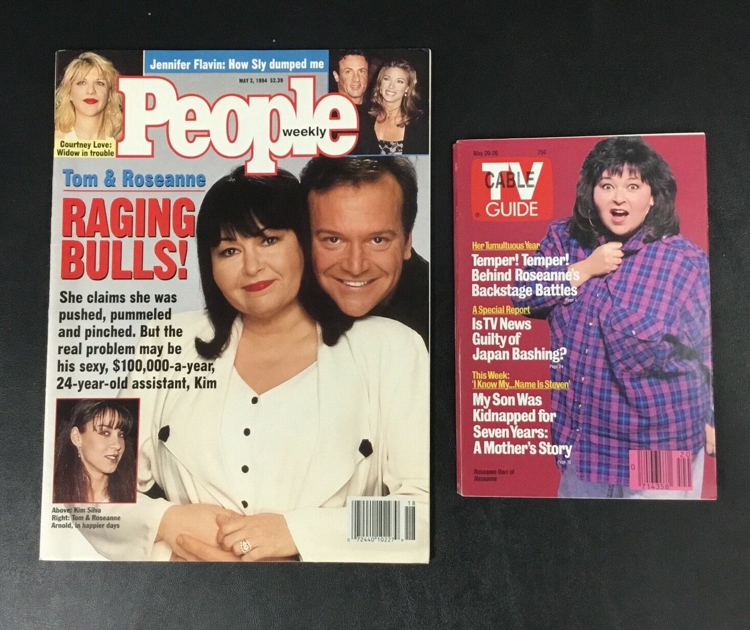 Lot (2) Roseanne Tom Arnold TV Show 1994 People Magazine 1989 TV Guide ...