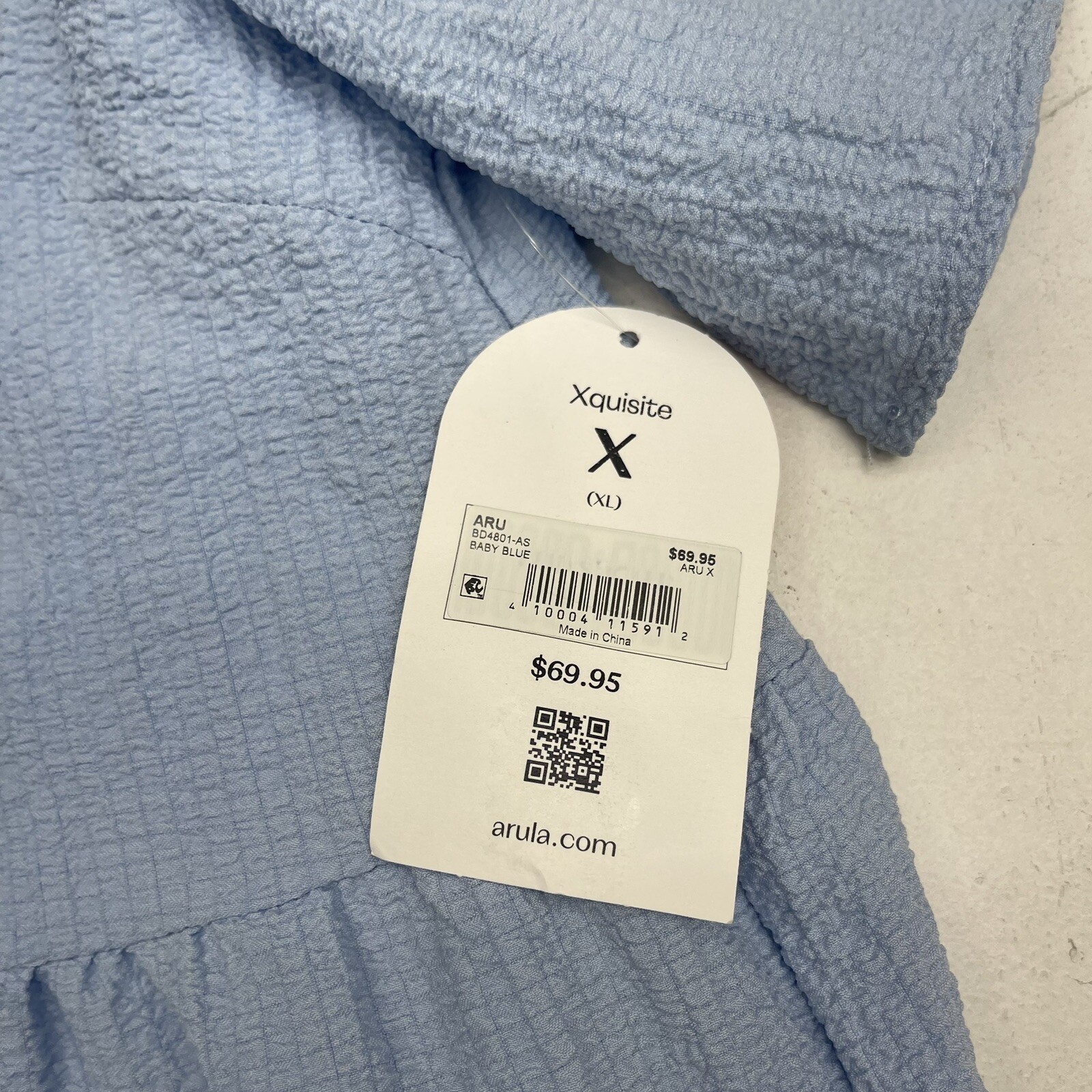 Arula Blue V Neck Tiered Ruffle MIDI Dress Women’s XL New Defect | eBay