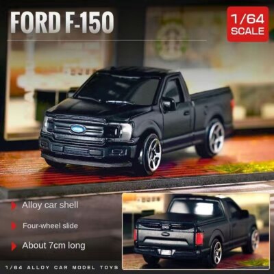 CR MKD 1:64 Black F150 Pickup Truck Sports Model Toy Diecast Metal Car ...