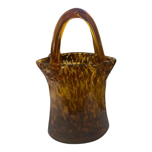 Vintage Mid-Century Murano Inspired Hand-Blown Glass Leopard Purse Vase ...