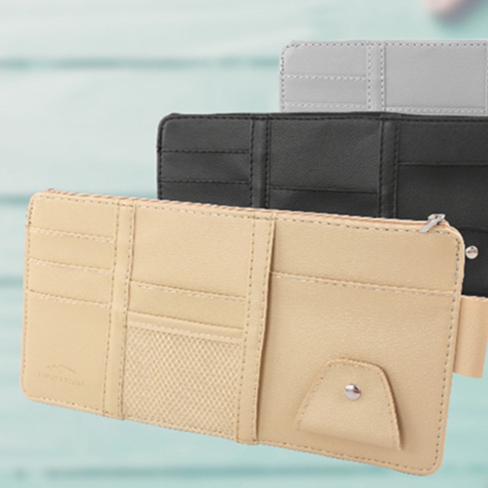 Sun Visor Card Holder Truck Organizer Cd for Glasses Folder Sunglasses ...
