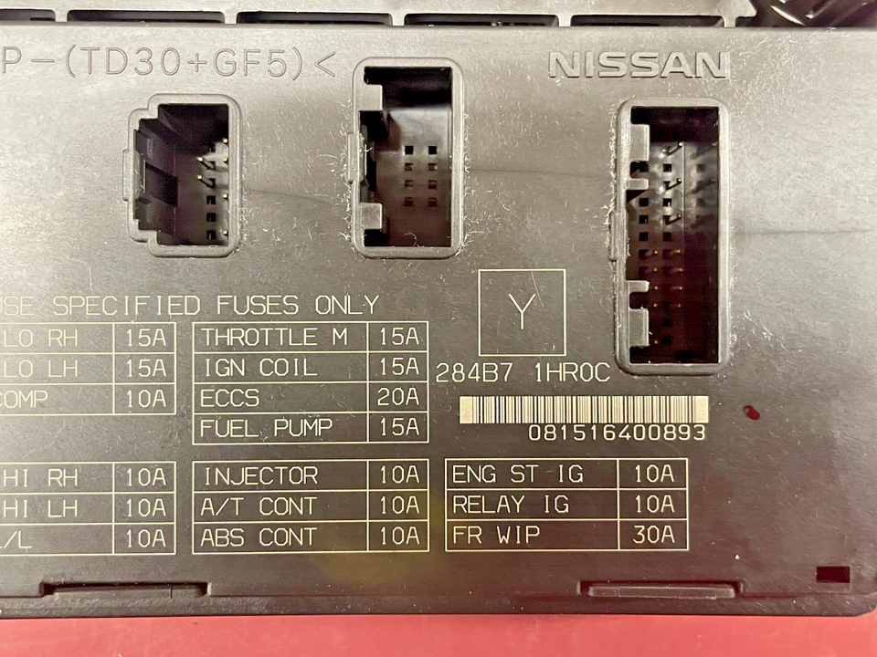 16 17 18 19 VERSA INTELLIGENT POWER DISTRIBUTION MODULE IPDM #'S 284B7 ...